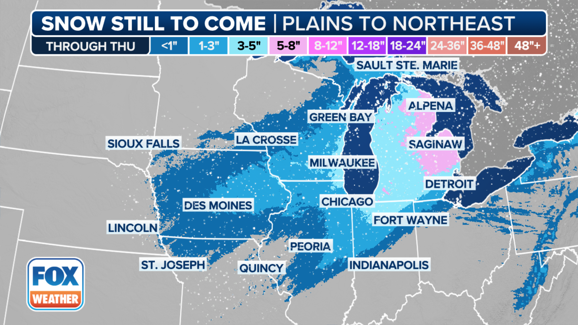 Winter Storm Watches posted in Chicago, Detroit as 2 more winter storms brew | Fox Weather
